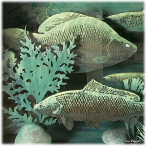 Wood Common Carp Fish Shape for altered art and craft projects